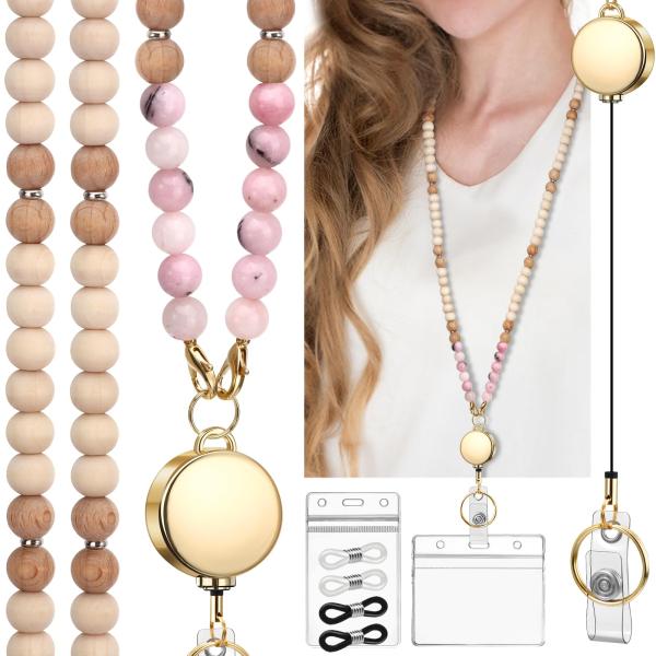 ・PREMIUM MATERIALS: Lanyard 20 inch long. Crafted from natural wood, badge lanyard ensures long-lasting durability and u...