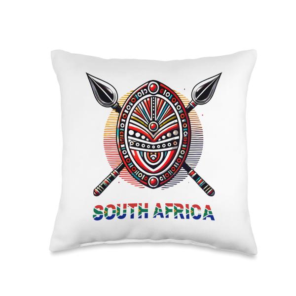 ・Celebrate South Africa's rich cultural heritage with this striking tribal shield and spear design. Perfect for those wh...