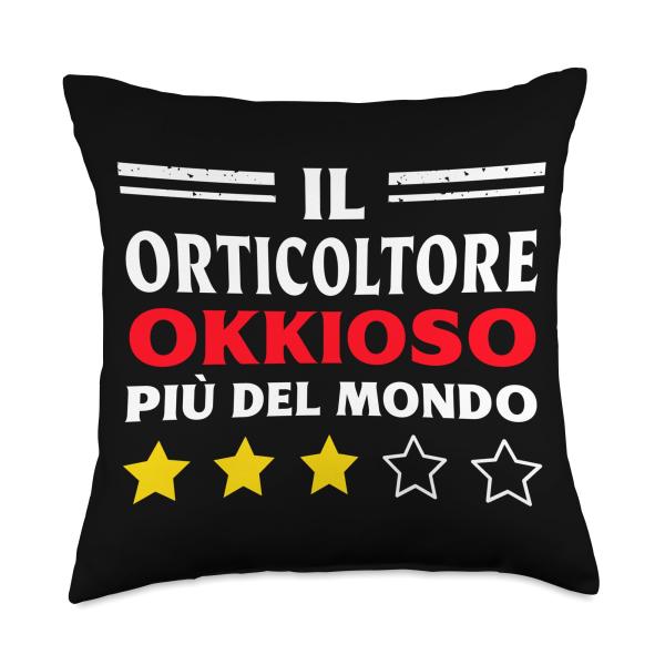・Questo design cattura immediatamente l'attenzione con la frase "il orticoltore okkioso pi〓 del mondo," dove OKKIOSO 〓 u...