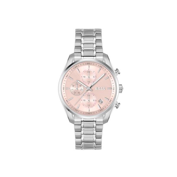 ・Confident and determined, the BOSS woman defines her own style. The Grand Tour Ladies watch blends elegance with robust...