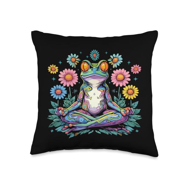 ・Vibrant colorful frog design, perfect for nature lovers, those who vibe with the zen lifestyle! Eye-catching design fea...