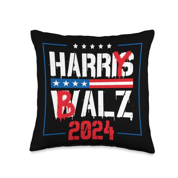 ・HARRIS / BALZ 2024 Political Humor. Eye-catching design combining patriotism with humor・Political Humor. Adults With In...