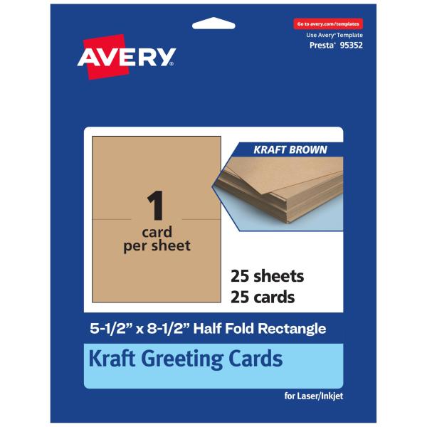 ・Elevate your branding with Avery printable cards! Create your own customizable cards with Avery template Presta 95352・I...