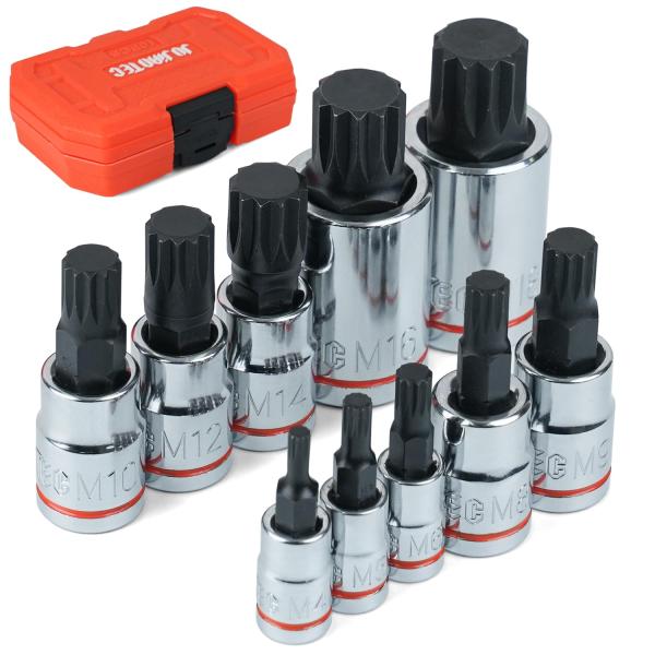 ・Durable Material: Both the XZN bits and socket are drop-forged with premium chrome vanadium steel to withstand extreme ...