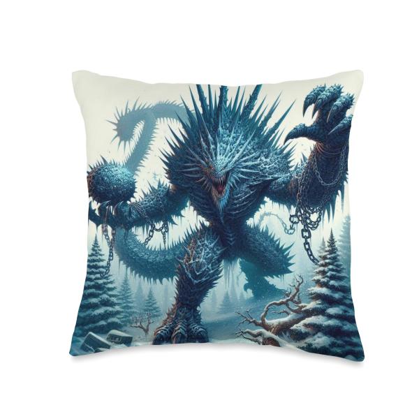 ・Cool ice giant fantasy dinosaur art. Great for dinosaur and fantasy art lovers.・Awesome scene with a dinosaur-like crea...
