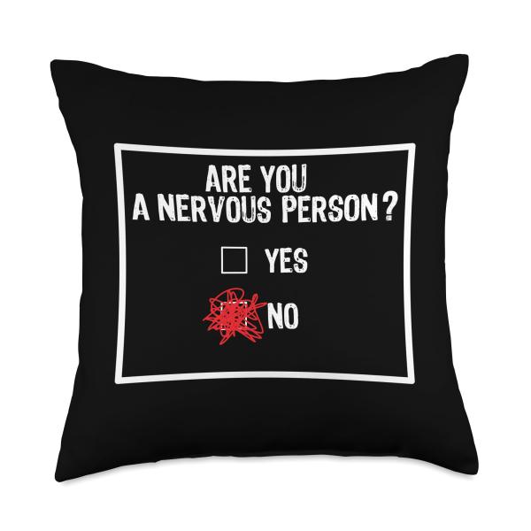・Are you a nervous person? Yes no idea with hilarious sarcastic inscription - are you a nervous person? And yes or no ch...