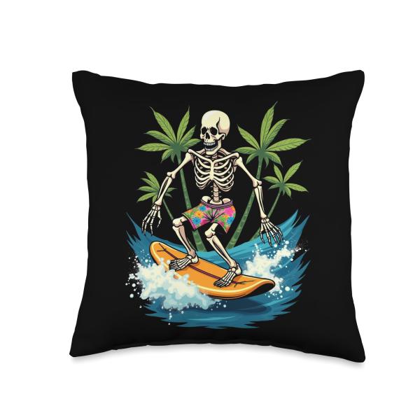 ・Surfing Skeleton. Catch the waves with this beach-inspired skeleton design for a fun, laid-back look.・Surfing Skeleton....