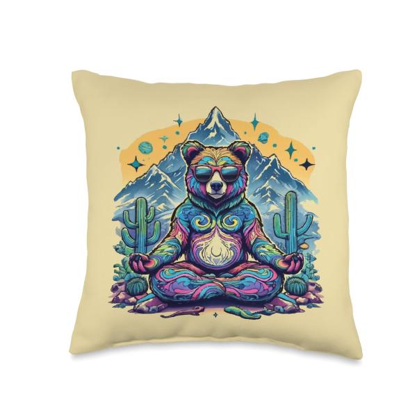 ・Vibrant abstract Bear design, perfect for nature lovers, those who vibe with the zen lifestyle! Eye-catching design fea...