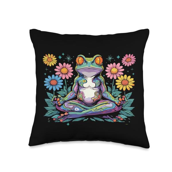 ・Vibrant abstract frog design, perfect for nature lovers, those who vibe with the zen lifestyle! Eye-catching design fea...