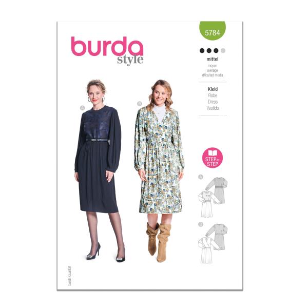 ・Burdaパターンキットには、生地を切り抜くためのパターンピース、縫製プロセスのガイドとなるステップバイステップの書面と図解の説明、生地とトリムの選択方法、サイズ情報が含まれています。・これらの衣類の縫製パターンは、ミスサイズ10-20(...