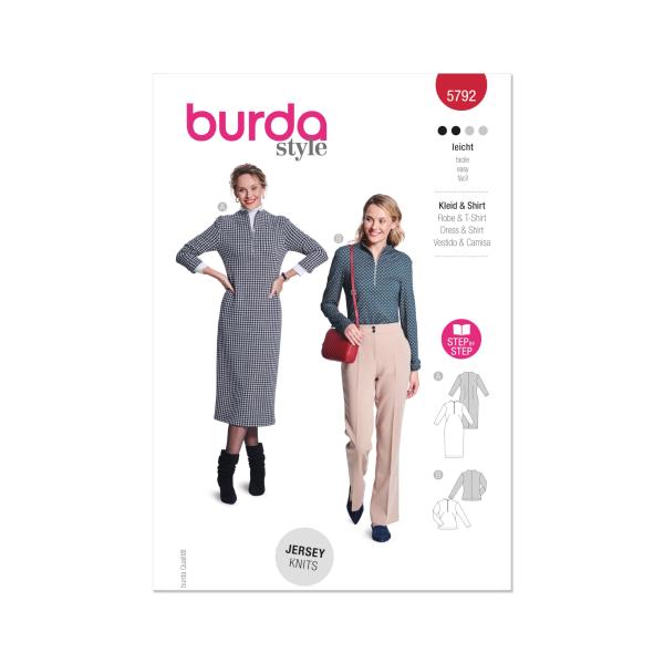 ・Burdaパターンキットには、生地を切り抜くためのパターンピース、縫製プロセスのガイドとなるステップバイステップの書面と図解の説明、生地とトリムの選択方法、サイズ情報が含まれています。・これらの衣類の縫製パターンは、ミスサイズ10-20(...