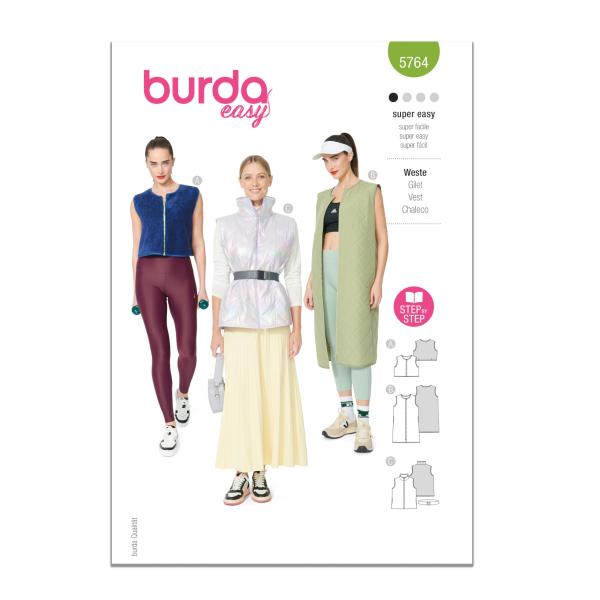 ・Burdaパターンキットには、生地を切り抜くためのパターンピース、縫製プロセスのガイドとなるステップバイステップの書面と図解の説明、生地とトリムの選択方法、サイズ情報が含まれています。・これらの衣類の縫製パターンは、ミスサイズ8-22(3...