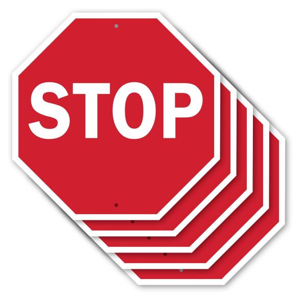 ・DURABLE ALL-WEATHER DESIGN: Our (5 Pack) 10 inch X 10 inch commercial-grade signs are made with UV-protected rust and c...