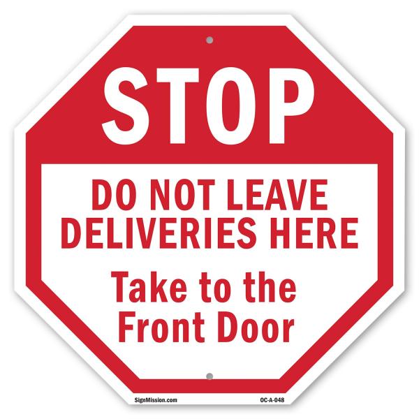 ・DURABLE ALL-WEATHER DESIGN: Our 10 inch X 10 inch commercial-grade signs are made with UV-protected rust and corrosion-...