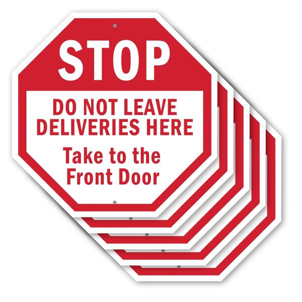 ・DURABLE ALL-WEATHER DESIGN: Our (5 Pack) 10 inch X 10 inch commercial-grade signs are made with UV-protected rust and c...
