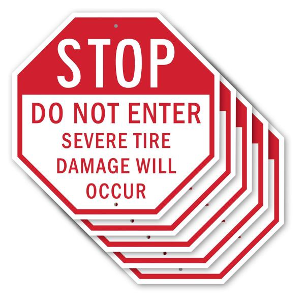・DURABLE ALL-WEATHER DESIGN: Our (5 Pack) 10 inch X 10 inch commercial-grade signs are made with UV-protected rust and c...