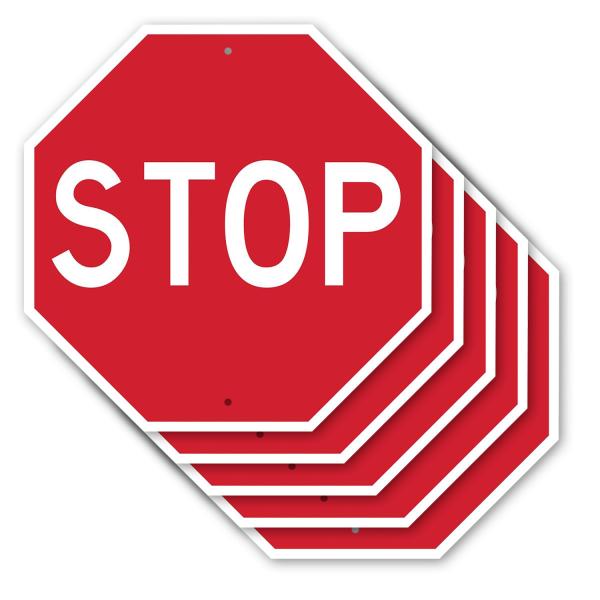 ・DURABLE ALL-WEATHER DESIGN: Our (5 Pack) 10 inch X 10 inch commercial-grade signs are made with UV-protected rust and c...