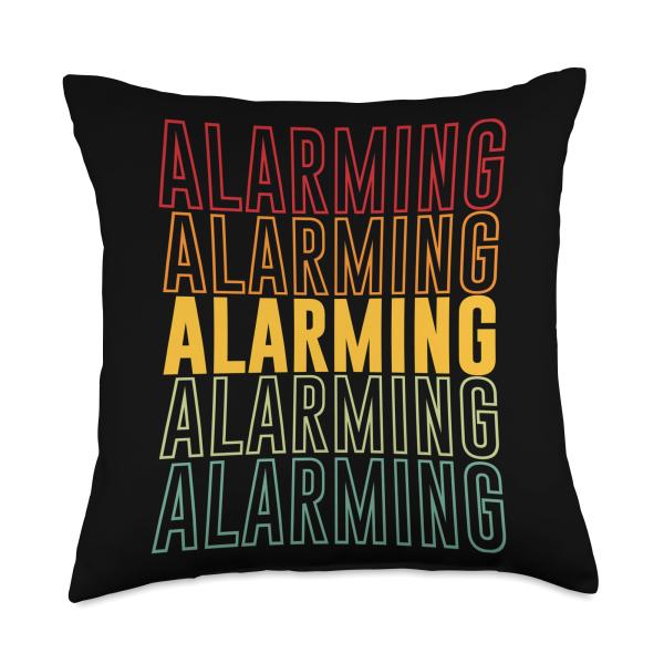 ・This says "Alarming" and makes a perfect gift for Alarming Lovers.・The designs repeats the word Alarming five times in ...