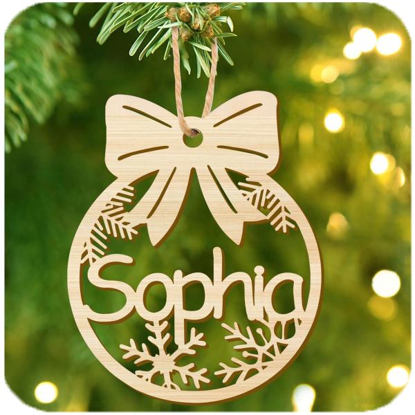 ・UNIQUE CHRISTMAS TREE ORNAMENTS:Celebrate 2025 by decorating the Christmas tree with personalized wooden Christmas orna...