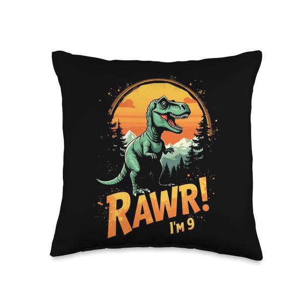 ・RAWR! I'm 9 Dinosaur Birthday. Celebrate your little one's big day with this roaring dinosaur design!・Dinosaur Birthday...