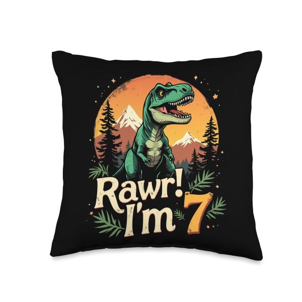 ・Rawr! I'm 7 Dinosaur Birthday. Ideal for young dinosaur enthusiasts excited to show their age・Dinosaur Birthday. Childr...