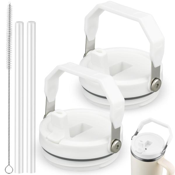 ・The lids fit well with Stanley 40oz Quencher Tumblers.・The flip lid design prevents liquid leakage and splashing.・With ...