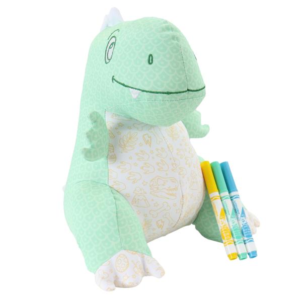 ・COLOR AND WASH CLEAN: It's not just a Dino plushie, it's also a creative canvas - color and draw, then wash it clean to...