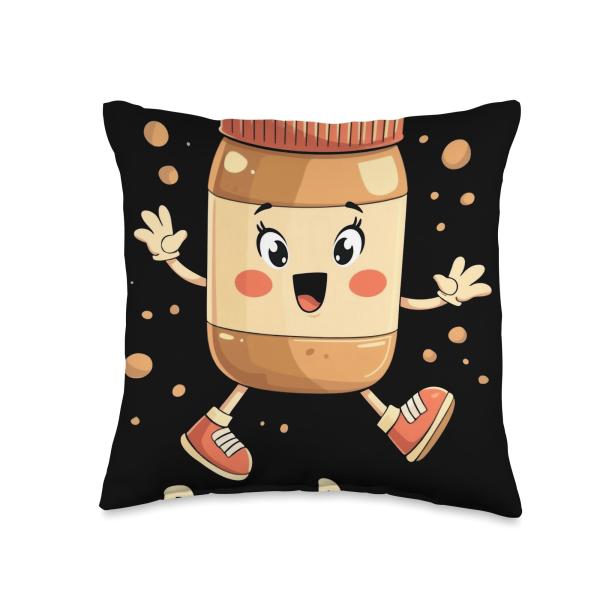 ・Peanut Butter Cartoon. Features a delightful cartoon peanut butter jar design to cheer up your day.・Peanut Butter Carto...