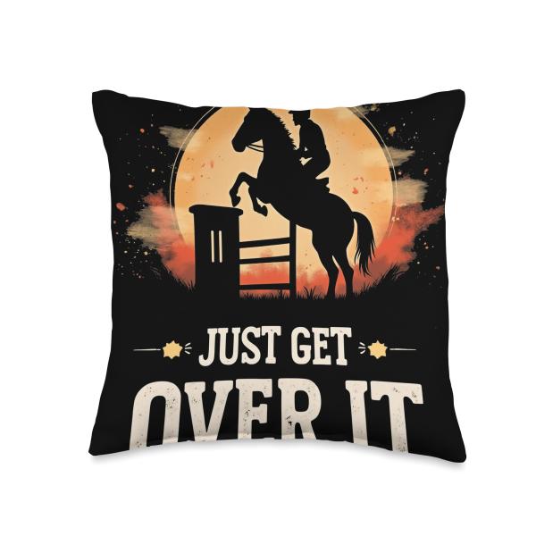 ・JUST GET OVER IT Equestrian Motivational. Perfect for horse enthusiasts looking for a blend of style and inspiration.・E...
