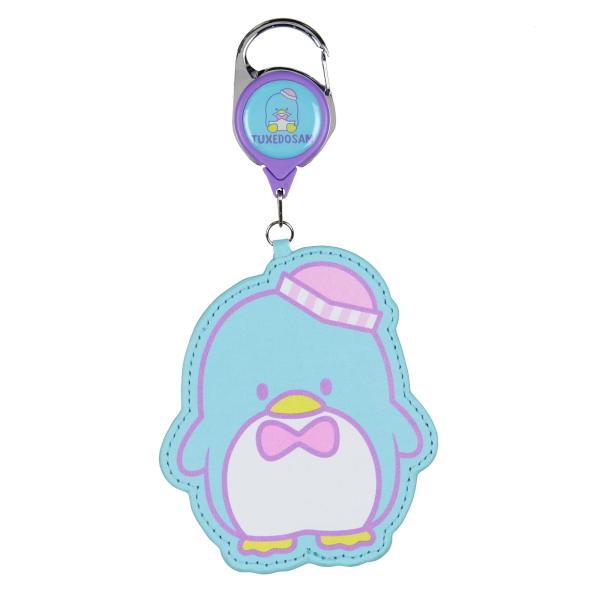 タキシードサムのかわいいデザインの格納式IDバッジホルダーストラップです。格納式リールでバッジホルダーの伸縮が簡単で、IDカードのスキャンやキーカードへのアクセスが素早くできます。頑丈なロブスタークローカラビナクリップでベルト・バッグなどに...