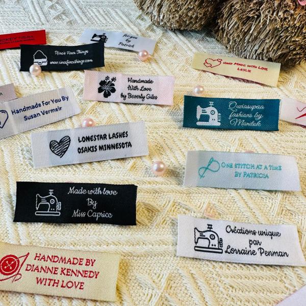 ・Ample Quantity for Your Needs: Includes 100 custom woven labels in your choice of colors to meet daily and bulk craftin...