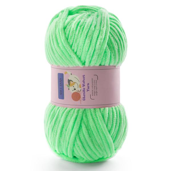 ・分厚い糸サイズ:各シェニール糸の重さは3.5オンス/100g、長さは71ヤード/65m、直径0.15インチ/4mm、4mm~6mmのかぎ針編みフック、または6mm〜8mmのニットニードルの使用を推奨します。・スーパーソフトでふわふわ:毛布...