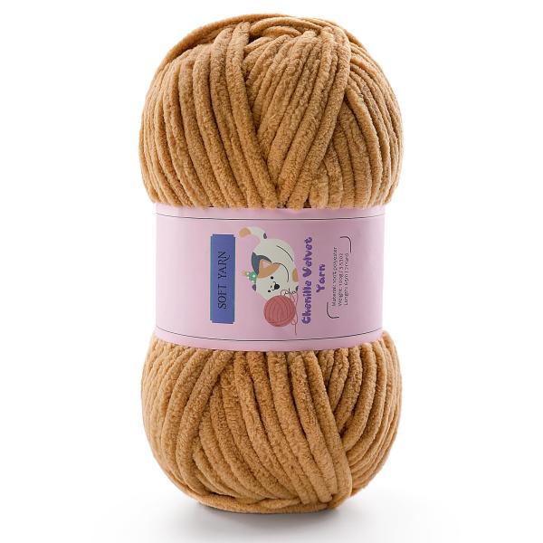 ・分厚い糸サイズ:各シェニール糸の重さは3.5オンス/100g、長さは71ヤード/65m、直径0.15インチ/4mm、4mm~6mmのかぎ針編みフック、または6mm〜8mmのニットニードルの使用を推奨します。・スーパーソフトでふわふわ:毛布...