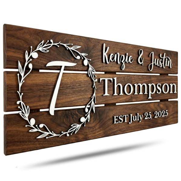 ・Personalized Family Keepsake: Customizable with couples' names, a monogram, and an established date to celebrate your u...