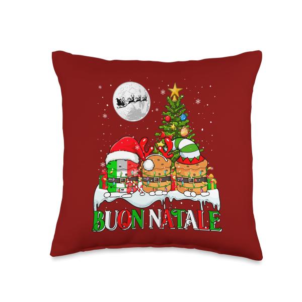 ・This Buon Natale Merry Xmas Italian Three Santa Panettone Cakes costume is for dad, mom, grandma, grandpa, uncle, aunt,...