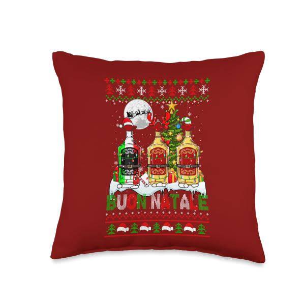 ・This Buon Natale Merry Xmas Three Santa Tequila Glasses Sweater costume is for dad, mom, grandma, grandpa, uncle, aunt,...