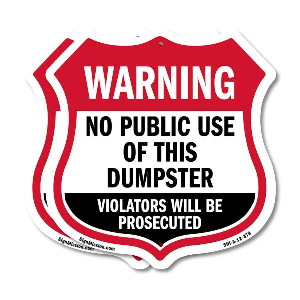 ・DURABLE ALL-WEATHER DESIGN: Our (2 Pack) 12 inch X 12 inch commercial-grade signs are made with UV-protected plastic, e...