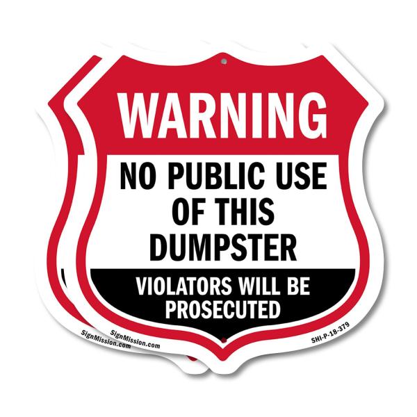・DURABLE ALL-WEATHER DESIGN: Our (2 Pack) 18 inch X 18 inch commercial-grade signs are made with UV-protected plastic, e...