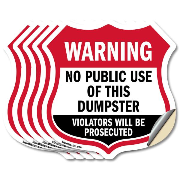 ・DURABLE ALL-WEATHER DESIGN: Our (5 Pack) 4 inch X 4 inch commercial-grade decals are made with 3M UV-protected vinyl la...