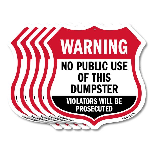 ・DURABLE ALL-WEATHER DESIGN: Our (5 Pack) 12 inch X 12 inch commercial-grade signs are made with UV-protected rust and c...
