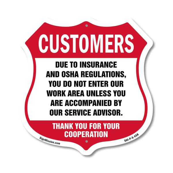 ・DURABLE ALL-WEATHER DESIGN: Our 6 inch X 6 inch commercial-grade signs are made with UV-protected plastic, ensuring a l...