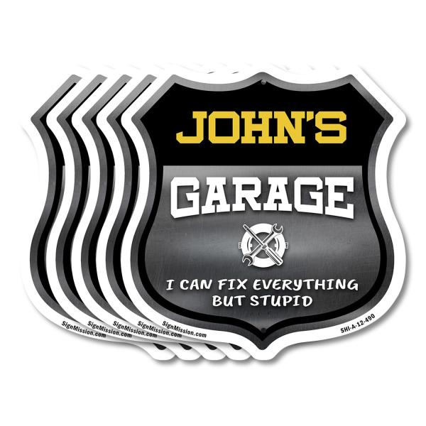 ・BUILT FOR THE FIXER IN YOUR LIFE: This (5 Pack) 12 inch x 12 inch signs are made with UV-protected rust and corrosion-r...