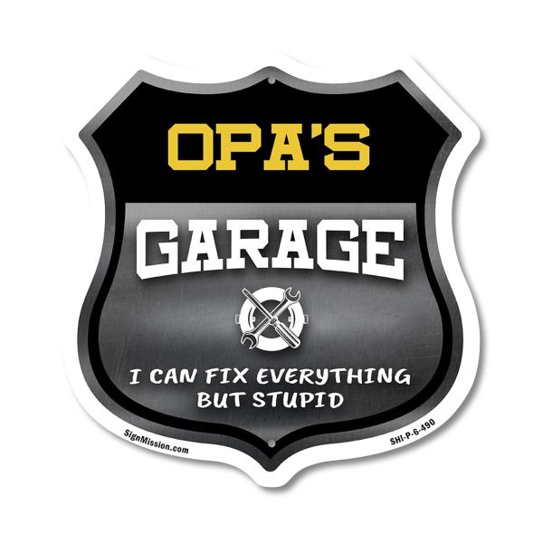 ・BUILT FOR THE FIXER IN YOUR LIFE: This 6 inch x 6 inch signs are made with UV-protected plastic, just like their tools-...