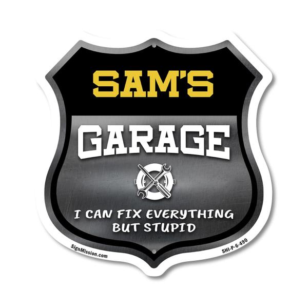 ・BUILT FOR THE FIXER IN YOUR LIFE: This 6 inch x 6 inch signs are made with UV-protected plastic, just like their tools-...