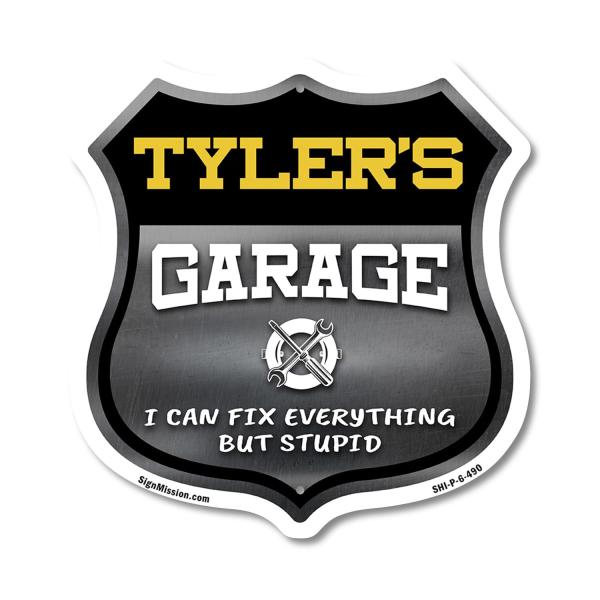 ・BUILT FOR THE FIXER IN YOUR LIFE: This 6 inch x 6 inch signs are made with UV-protected plastic, just like their tools-...