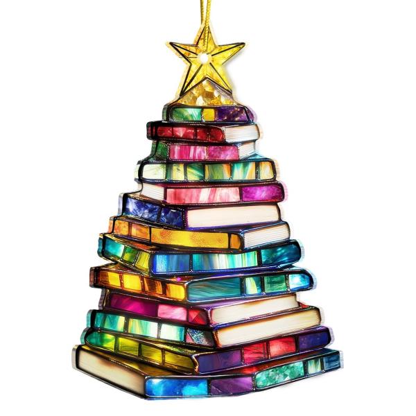 ・? BOOKISH CHRISTMAS GIFTS FOR BOOK LOVERS: This book ornaments for christmas tree is perfect for bookworms, book clubs,...
