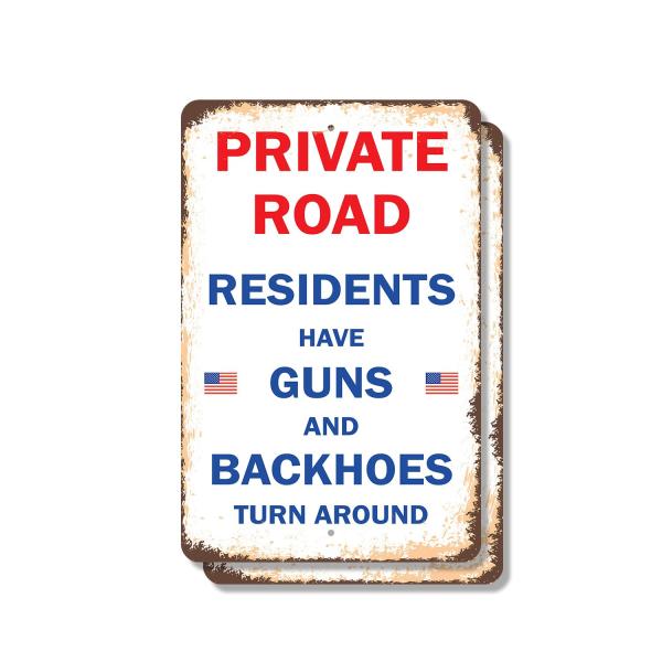 ・PREMIUM QUALITY: This (2 Pack) 8 inch x 12 inch sign is made with UV-protected plastic, perfect for inside, outside, or...