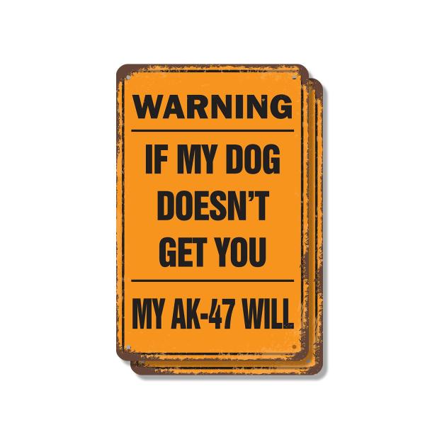 ・PREMIUM QUALITY: This (2 Pack) 7 Inch x 10 inch sign is made with UV-protected rust and corrosion-resistant heavy duty ...