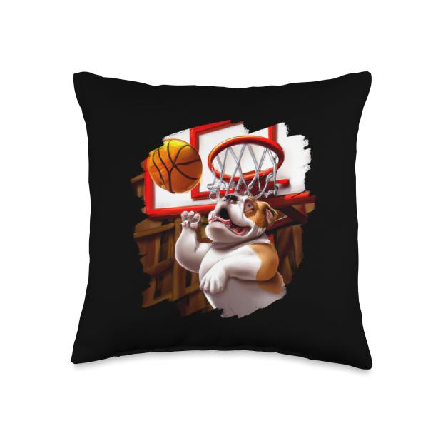 ・This cool funny design of an english bulldog playing basketball is perfect for anyone who loves dogs, playing or watchi...