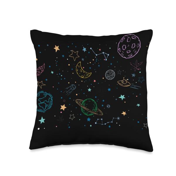 ・Design with the image of a cool night sky with the moon, clouds and stars. For lovers of watching the stars and phases ...
